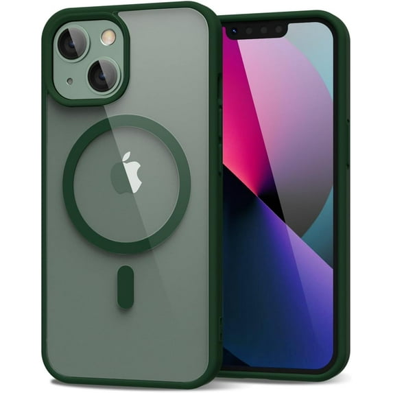 CFHADD-for iPhone 13 Mini/ 12 Mini Case Clear Magnetic Compatible with ...