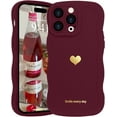 CFHADD-for iPhone 14 Pro Case Cute Heart Simple Wave Frame Case ...