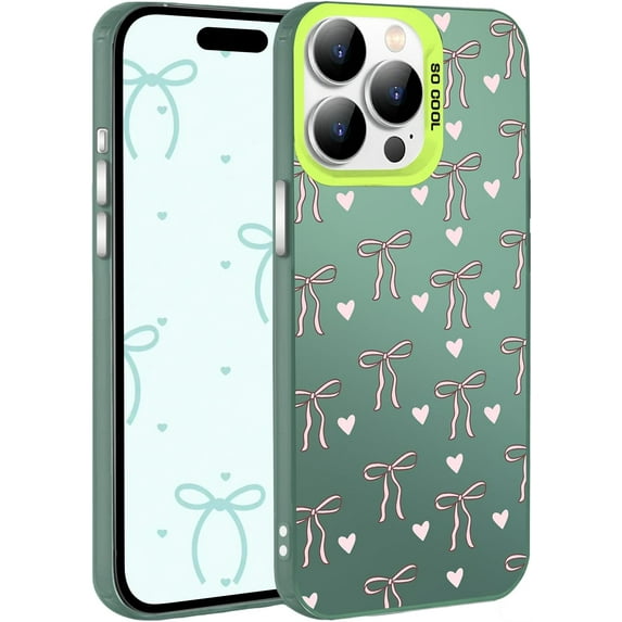 CFHADD-for iPhone 14 Pro Max Case Cute Ribbon Bow Tie Love Heart ...