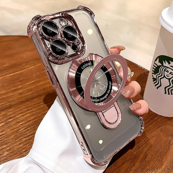 CFHADD-for iPhone 14 Pro Max Case with Magnetic Ring Stand,[Compatible ...