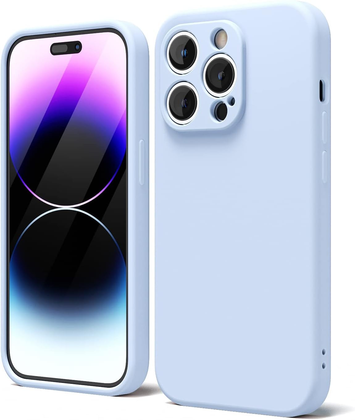 CFHADD-for iPhone 14 Pro Max Phone Case Liquid Silicone, Cute Thin Slim ...