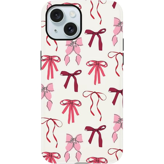 CFHADD-for iPhone 15 Case, Cute Bow Ribbon Phone Case for Women Girl ...