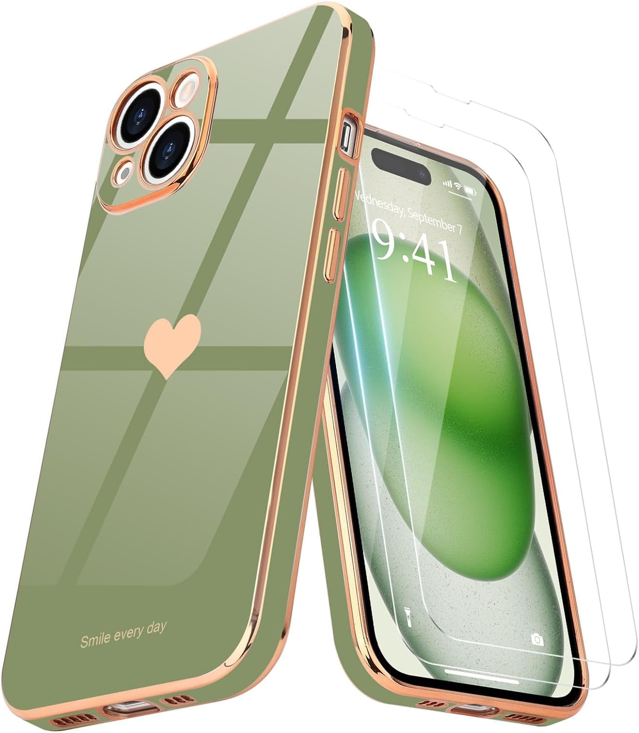 CFHADD-for iPhone 15 Plus Case for Women Girl Cute Love Heart Luxury ...