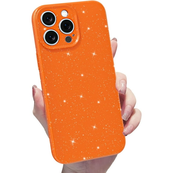 CFHADD-for iPhone 15 Pro Glossy Case,Cute Silicone Bright Glitter Bling ...