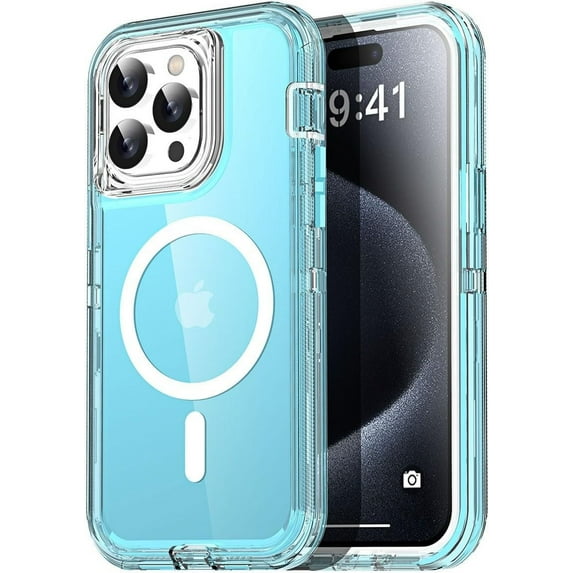 CFHADD-for iPhone 15 Pro Max Case Clear Compatible with MagSafe 3 in 1 ...
