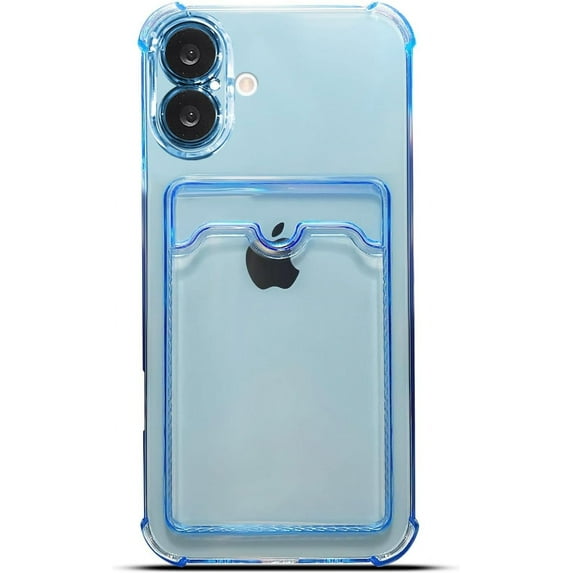 CFHADD-for iPhone 16 Case,Clear Protective Card Slot Case,Slim Fit Drop ...