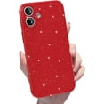 CFHADD-for iPhone 16 Glossy Case,Cute Silicone Bright Glitter Bling ...