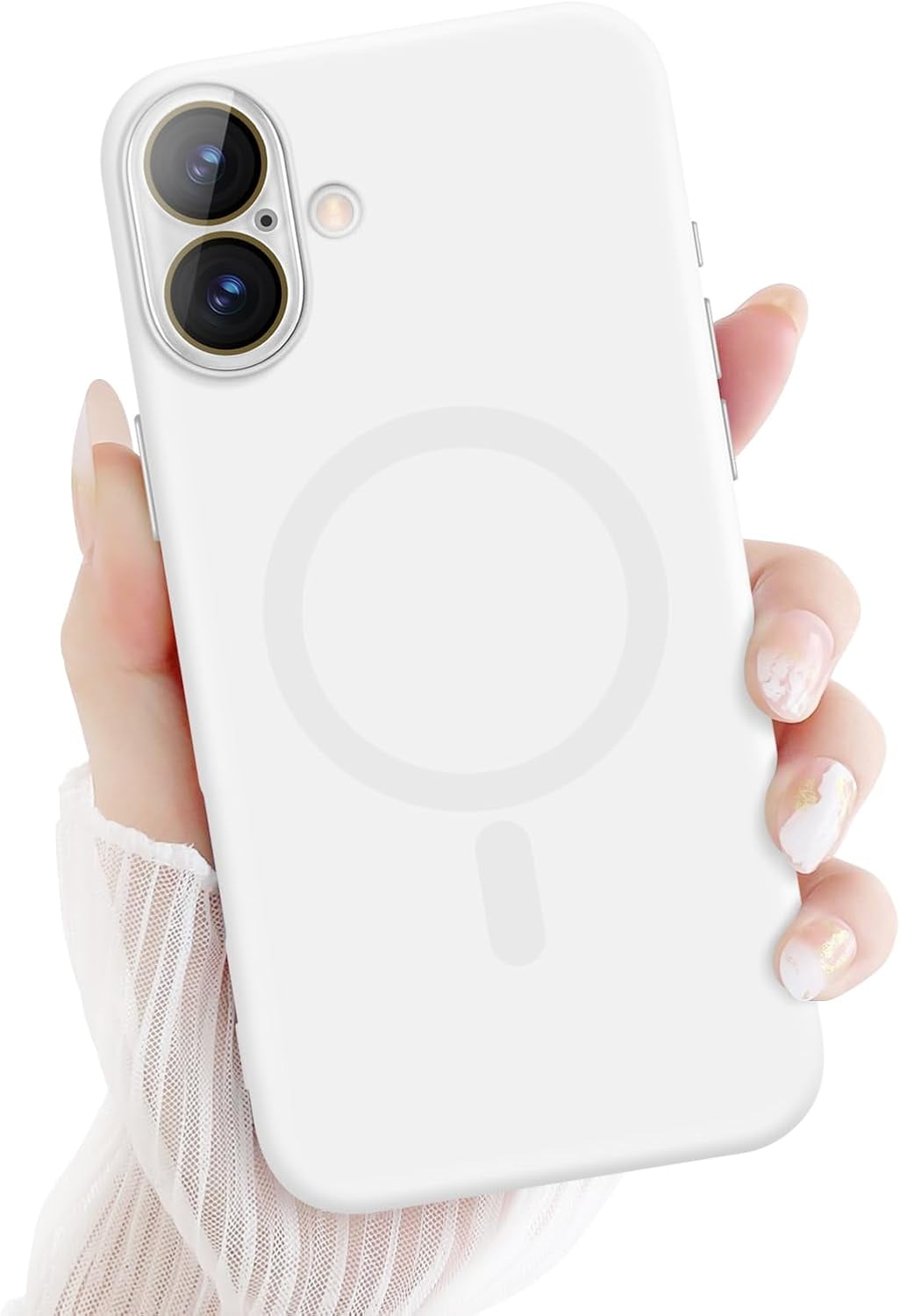 CFHADD-for iPhone 16 Plus Magnetic Case, Luxury Cute Soft Liquid ...