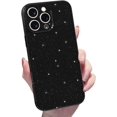 CFHADD-for iPhone 16 Pro Glossy Case,Cute Silicone Bright Glitter Bling ...