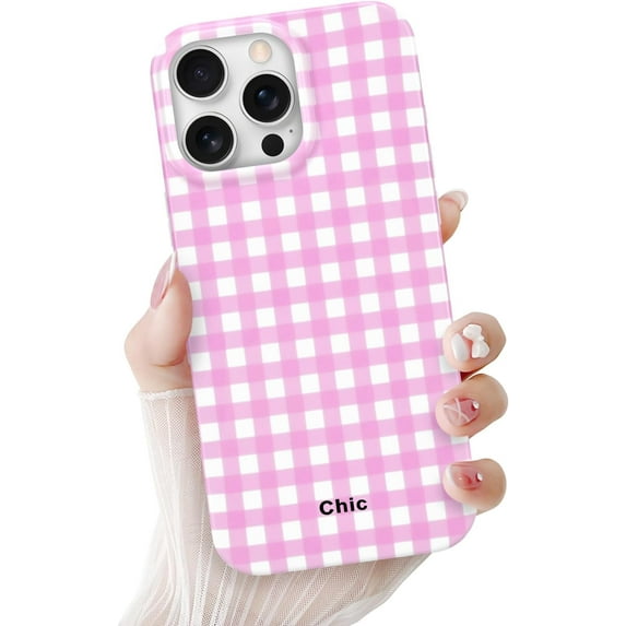 CFHADD-for iPhone 16 Pro Max Case, Cute Plaid Checkerboard Gingham ...