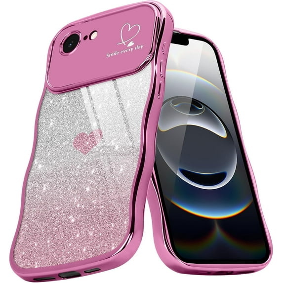 CFHADD-for iPhone 16e Case for Women Girls Cute Curly Wavy Frame Love ...