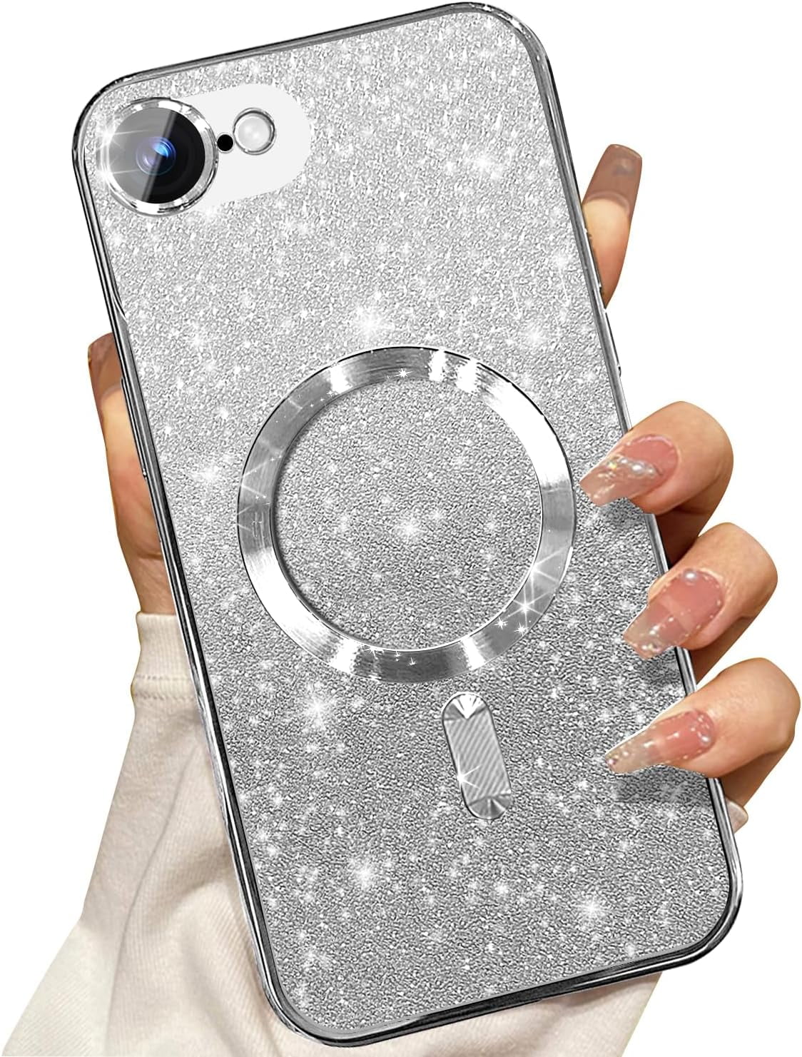 CFHADD-for iPhone 16e Magnetic Glitter Case Compatible with MagSafe ...