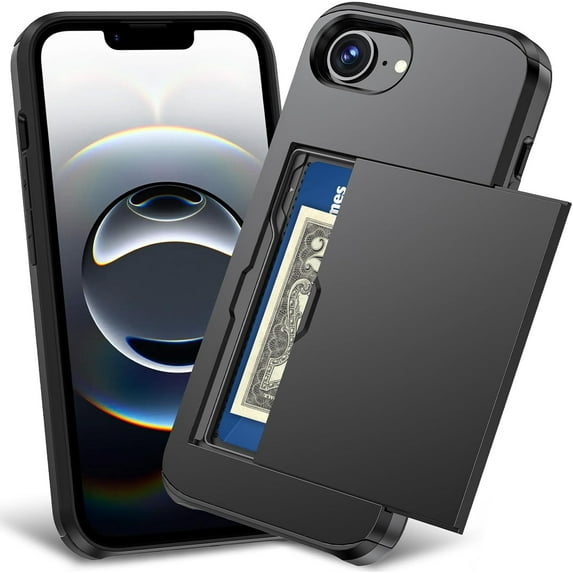 CFHADD-for iPhone 16e Wallet Case Slim Credit Card Holder Slot Slide ...