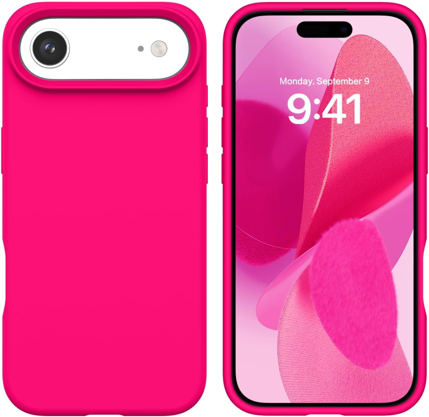 CFHADD-for iPhone 17 Air Case, Liquid Silicone Anti-Slip Microfiber ...