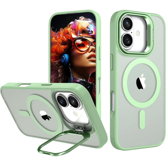 CFHADD-for iPhone 17 Case with Built-in Camera Stash Stand, Compatible ...