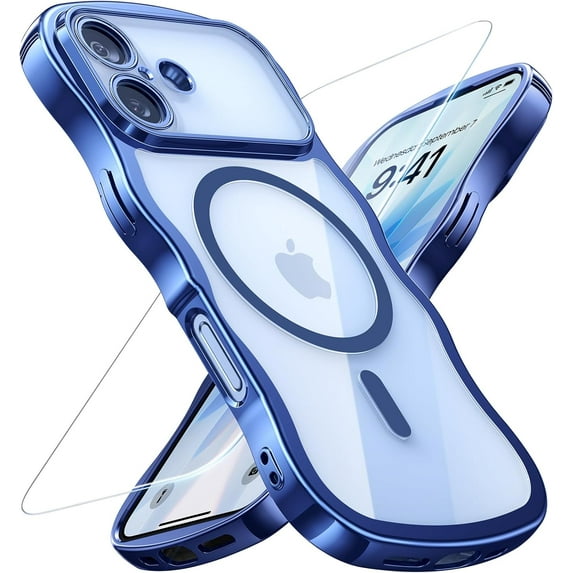 CFHADD-for iPhone 17 Case: Cute Wavy Magnetic Phone Cover for Women ...