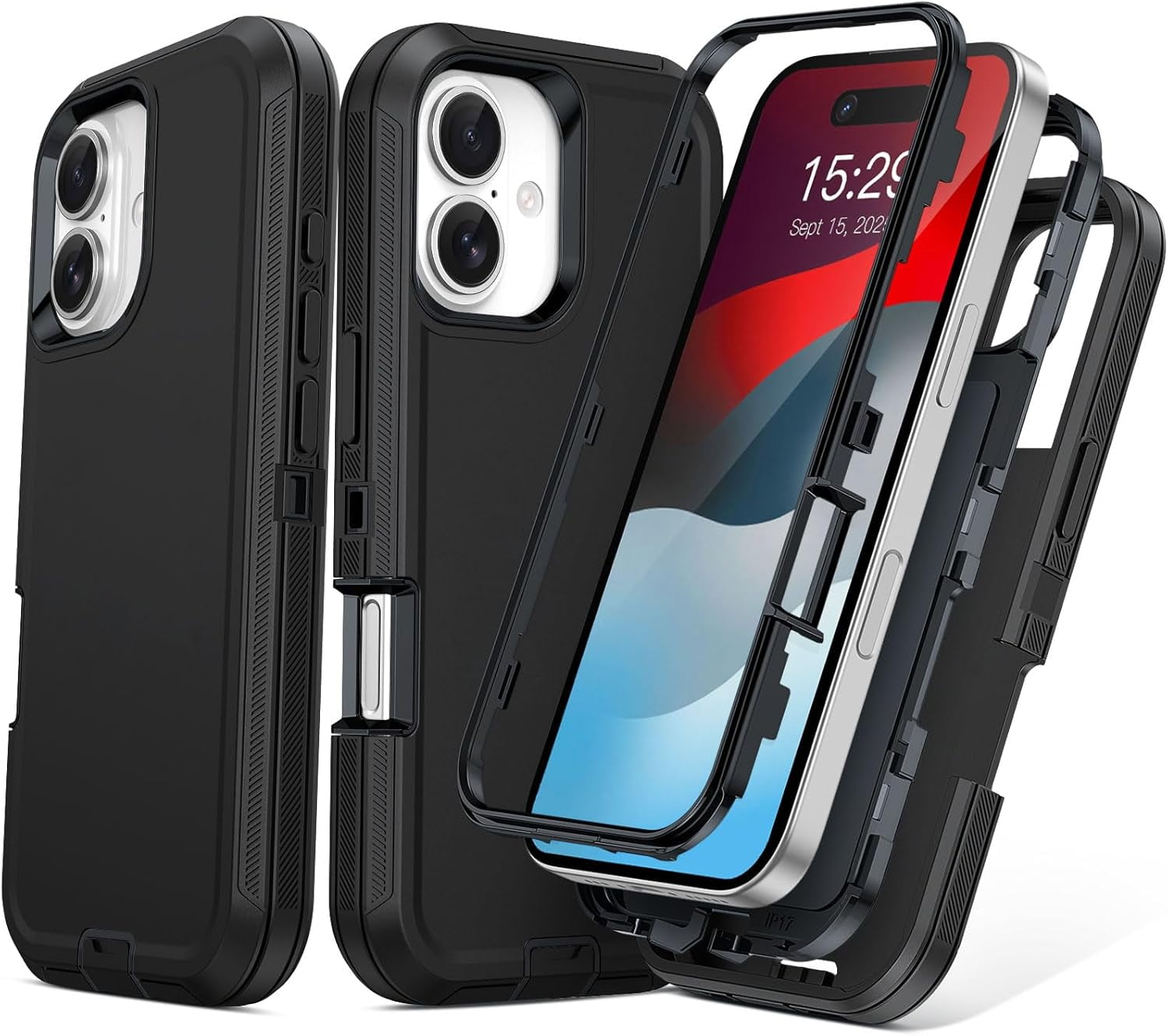 CFHADD-for iPhone 17 Case Heavy Duty Full Body Drop Protection Multi ...