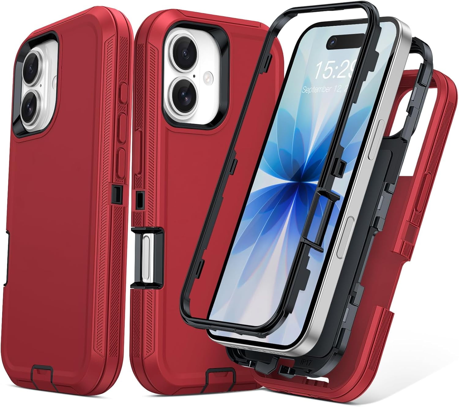 CFHADD-for iPhone 17 Case Heavy Duty Full Body Drop Protection Multi ...