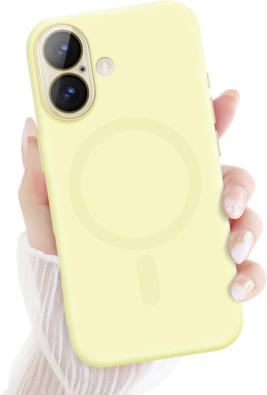 CFHADD-for iPhone 17 Magnetic Case, Cute Soft Liquid Silicone Case for ...