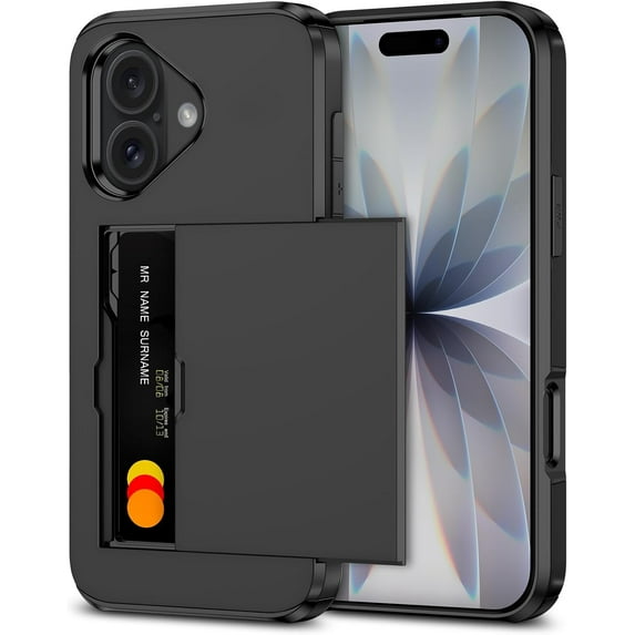 CFHADD-for iPhone 17 Phone Case with Card Holder iPhone 17 Wallet Case ...