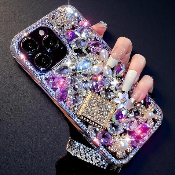 CFHADD-for iPhone 17 Pro Case Cute Bling for Women Girls, Luxury 3D ...