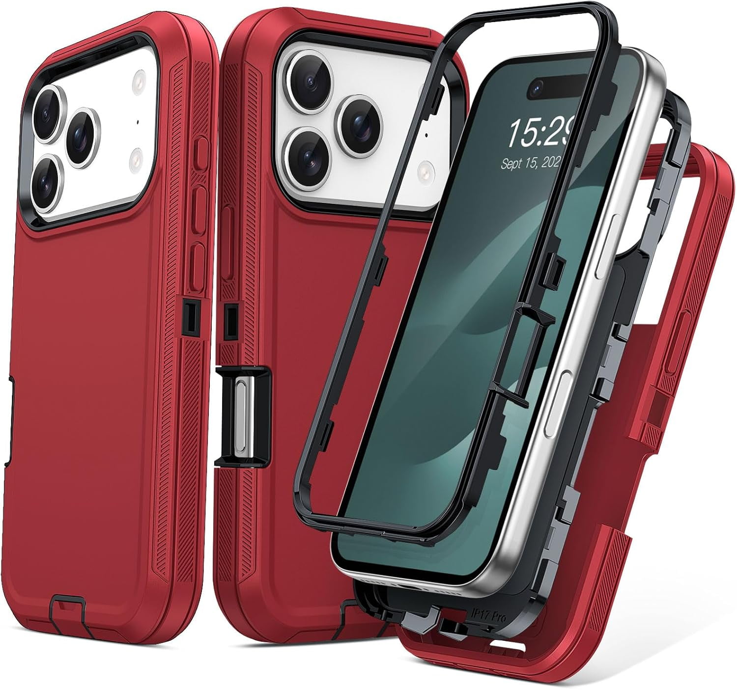 CFHADD-for iPhone 17 Pro Case Heavy Duty Full Body Drop Protection ...