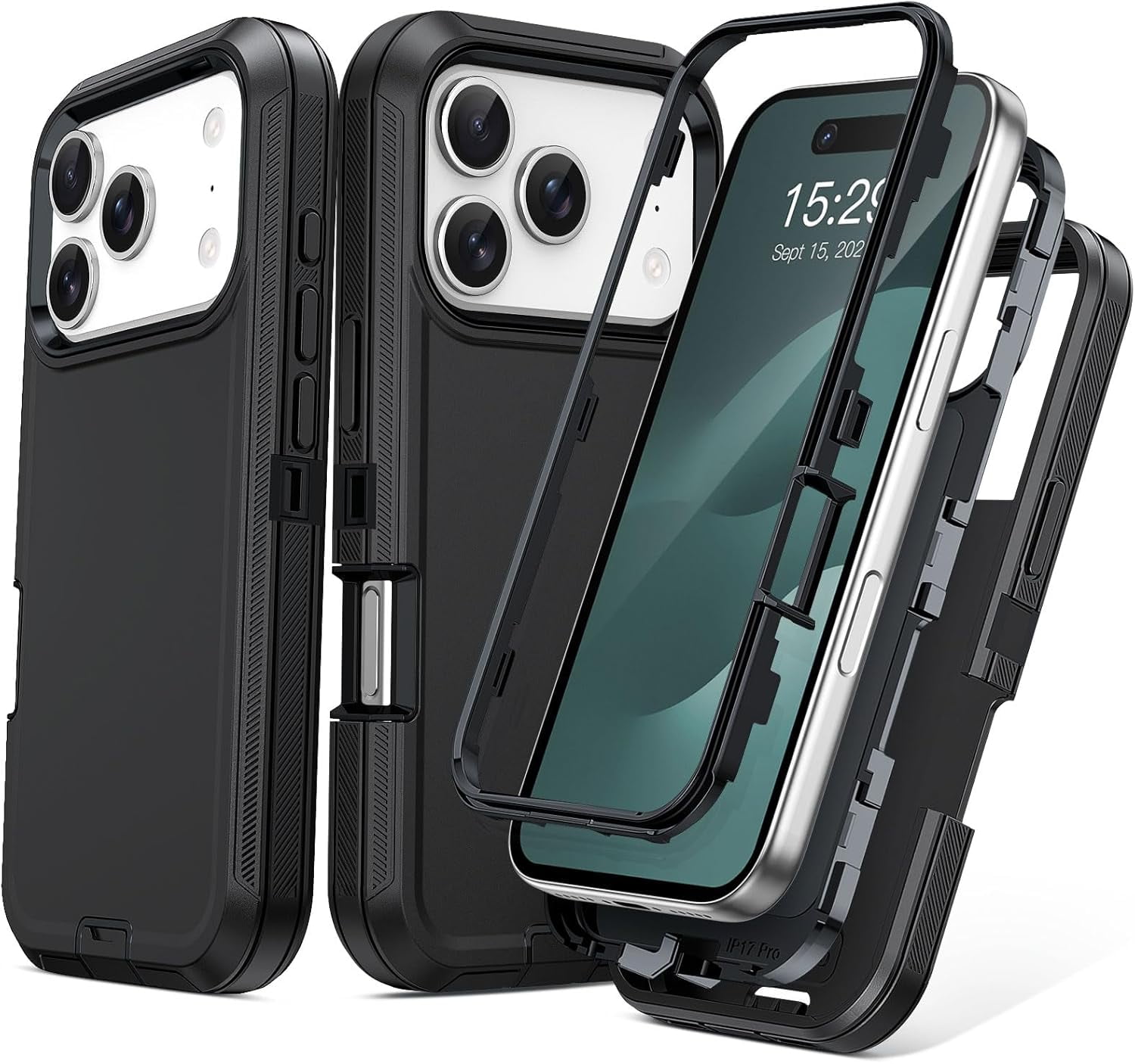 CFHADD-for iPhone 17 Pro Case Heavy Duty Full Body Drop Protection ...