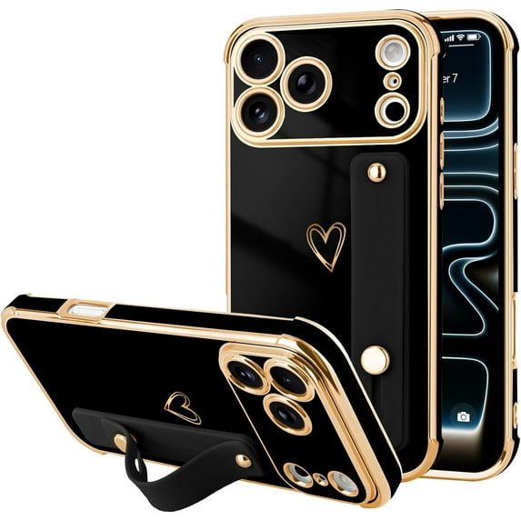 CFHADD-for iPhone 17 Pro Case for Women Girls, Bling Luxury Plated ...