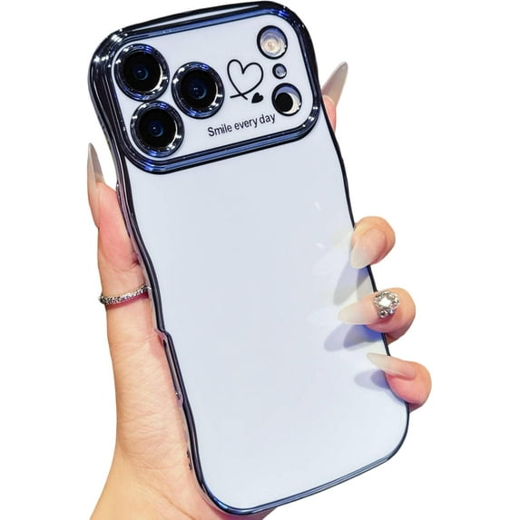 CFHADD-for iPhone 17 Pro Case for Women Girls, Luxury Cute Wave Frame ...