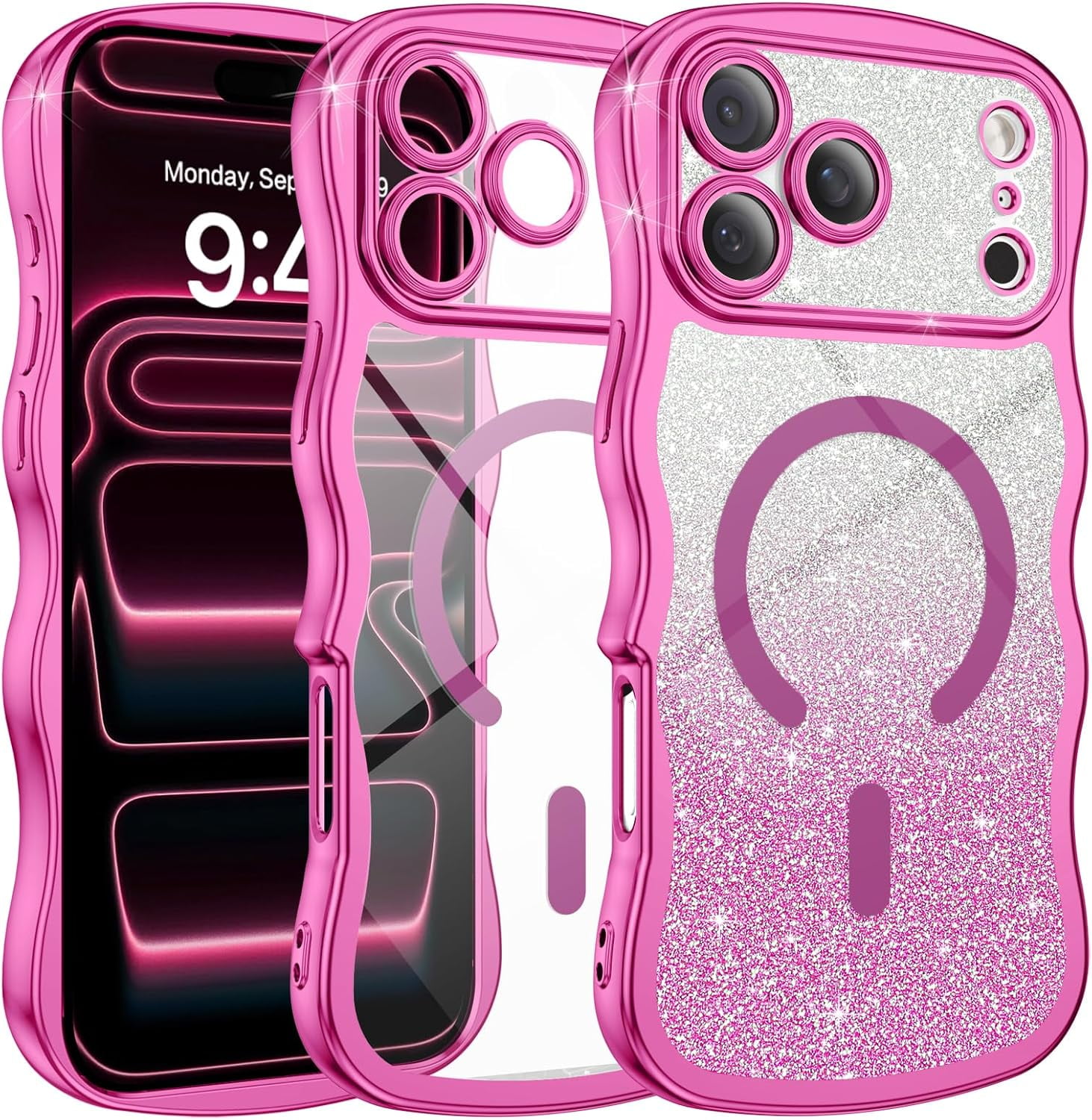 CFHADD-for iPhone 17 Pro Max Case Clear, [Compatible with MagSafe][Full ...