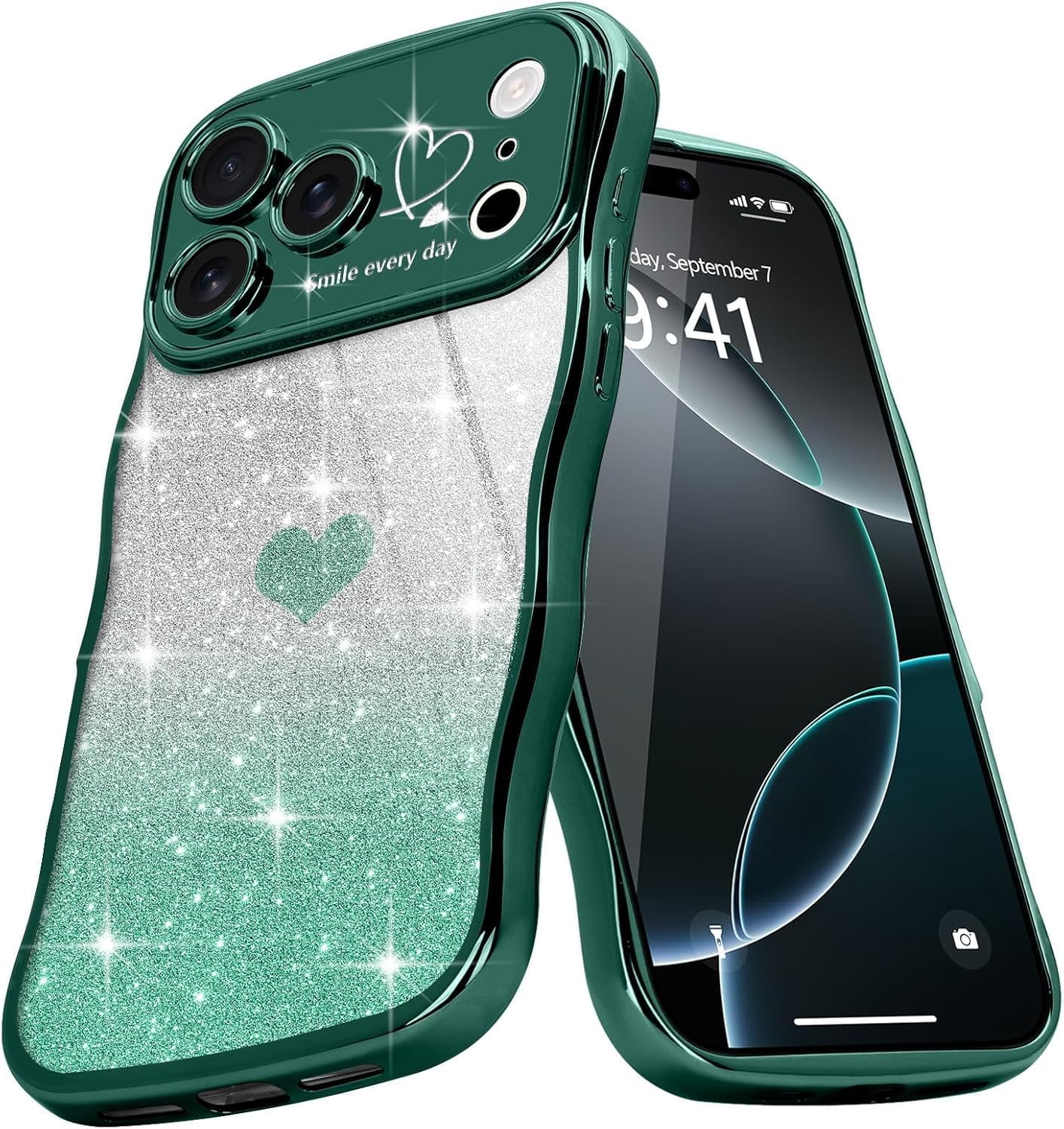 CFHADD-for iPhone 17 Pro Max Case for Women Girls Cute Curly Wavy Love ...