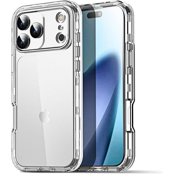 CFHADD-for iPhone 17 Pro Max Clear Case(6.9"),Heavy Duty Drop ...