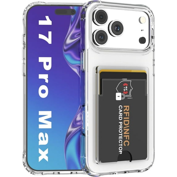 CFHADD-for iPhone 17 Pro Max Clear Wallet Case with an RFID Blocking ...