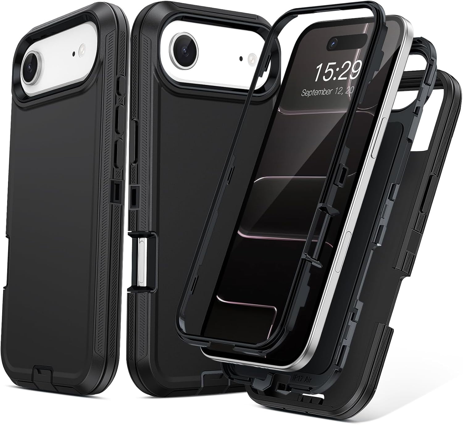 CFHADD-for iPhone Air Case Heavy Duty Full Body Drop Protection Multi ...