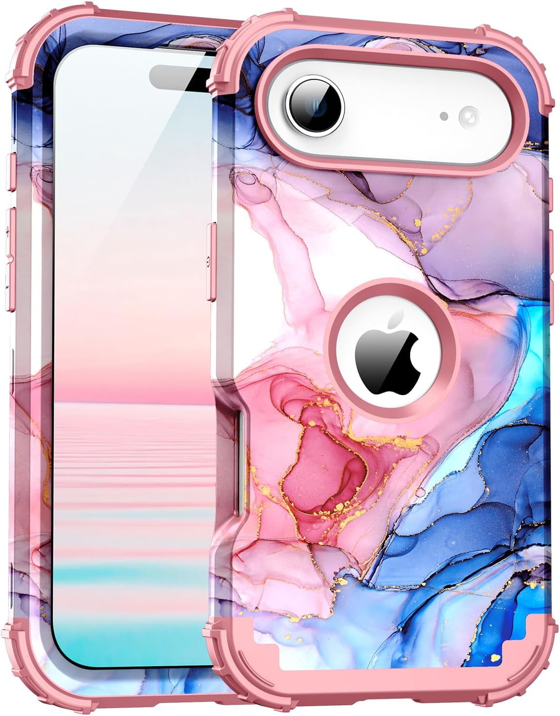 CFHADD-for iPhone Air Case,Three Layer Heavy Duty Shockproof Hybrid ...