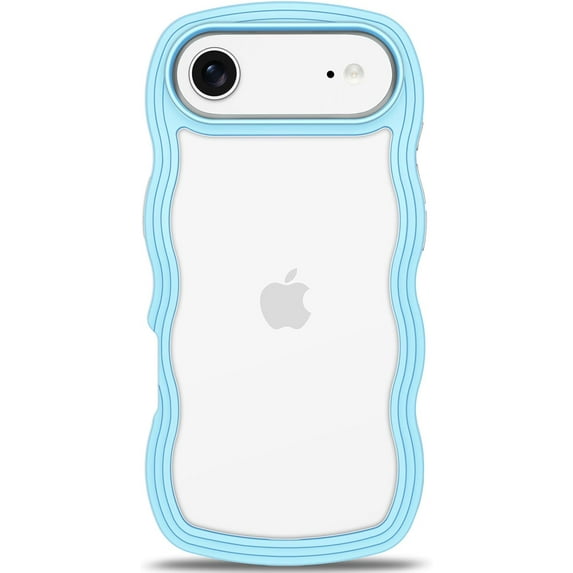 CFHADD-for iPhone Air Case Wavy Edge Clear Back Design, Anti-Slip Grip ...