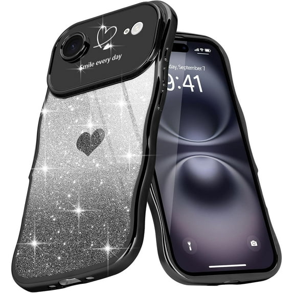 CFHADD-for iPhone Air Case for Women Girls Cute Curly Wavy Frame Love ...