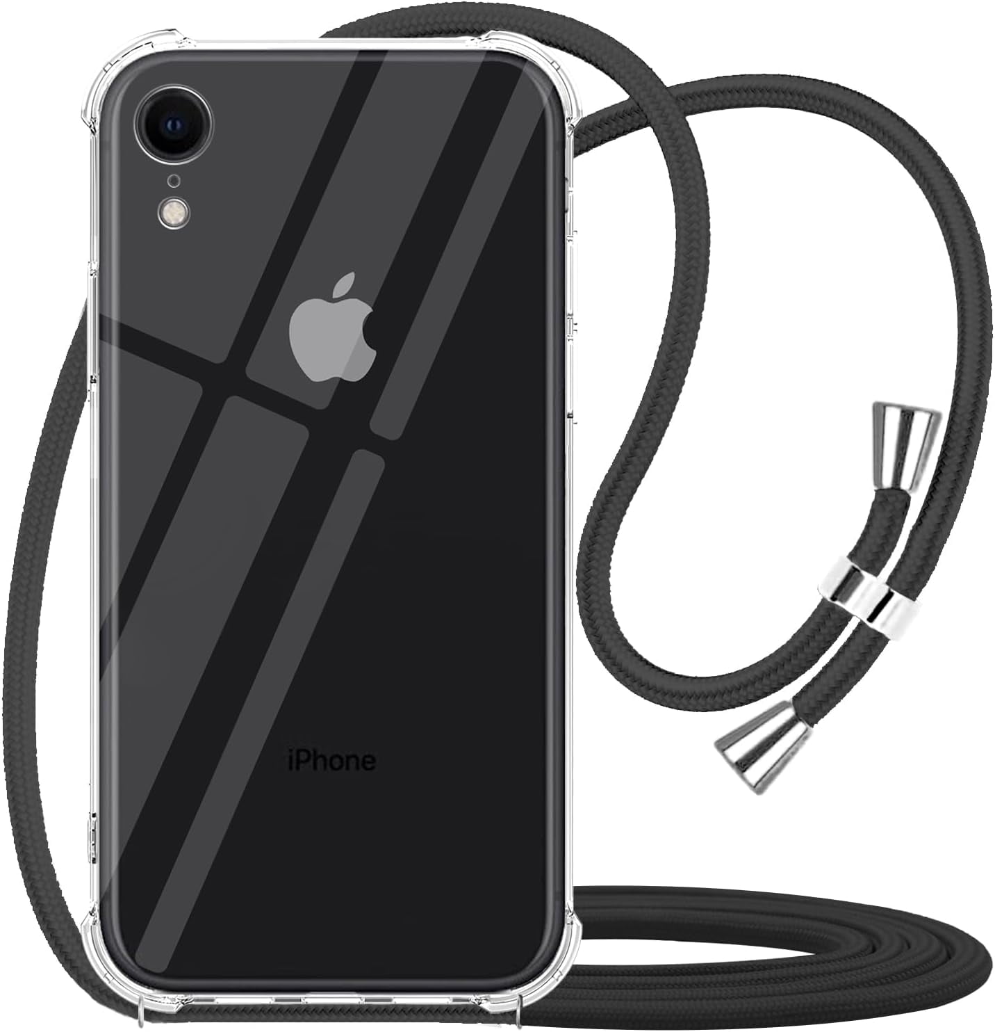 CFHADD-for iPhone XR Clear Case with Adjustable Neck Cord Lanyard Strap ...