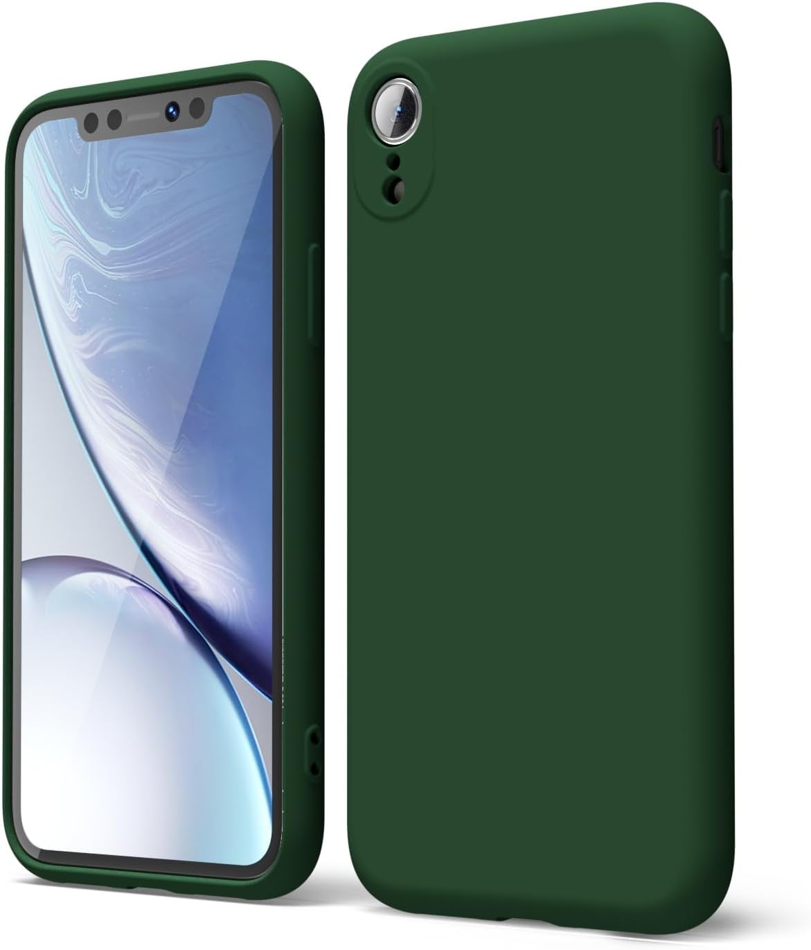 CFHADD-for iPhone XR Phone Case Liquid Silicone, Thin Slim Soft Rubber ...