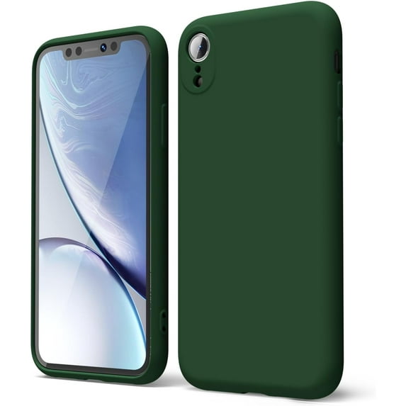 CFHADD-for iPhone XR Phone Case Liquid Silicone, Thin Slim Soft Rubber ...