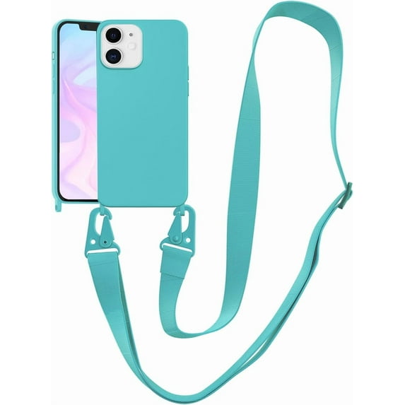 CFHADD-iPhone 12 Case with Lanyard, Shockproof & Drop Protection ...