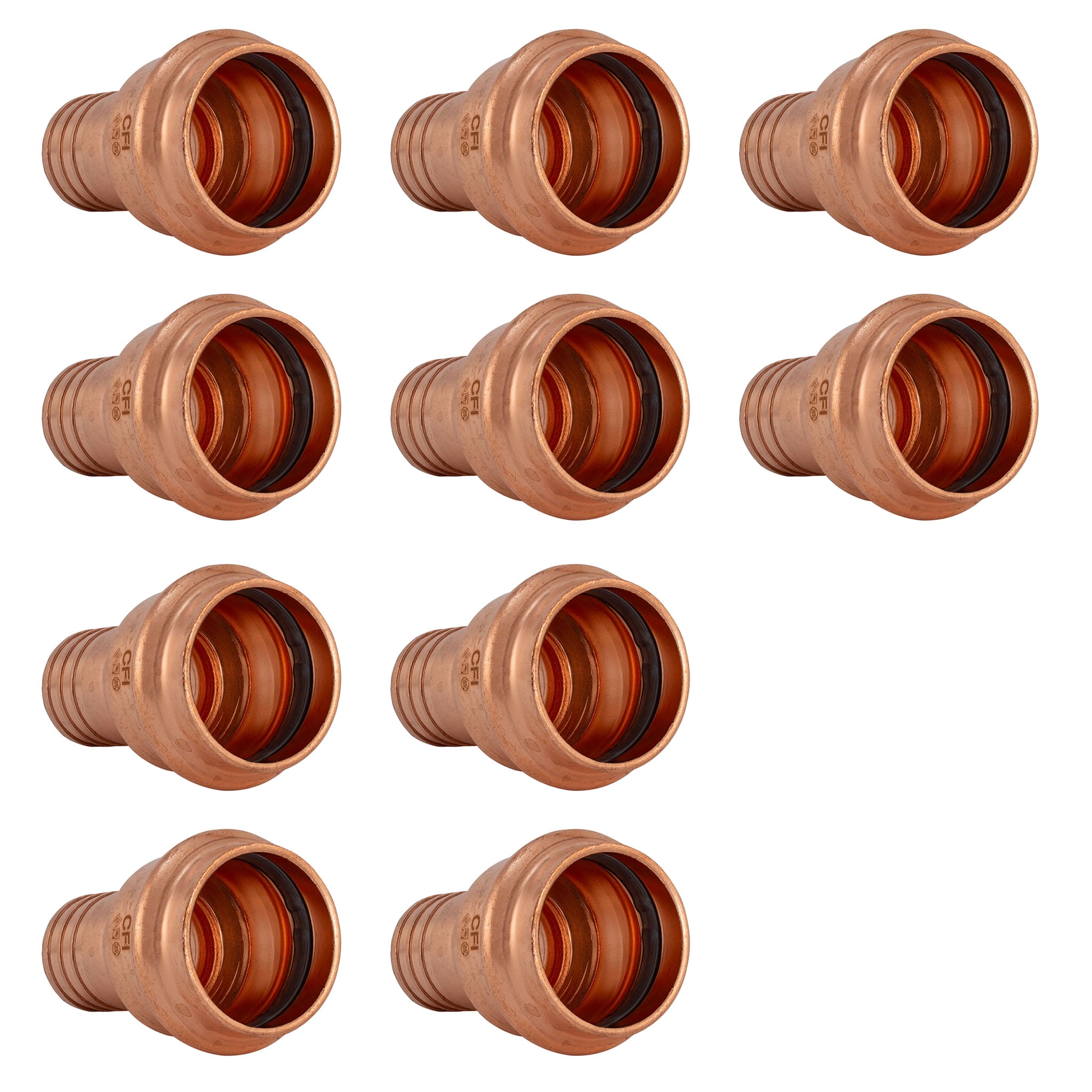 CFI Press Copper PEX Adapter 3/4" P x PEX [10 Pack] - Walmart.com