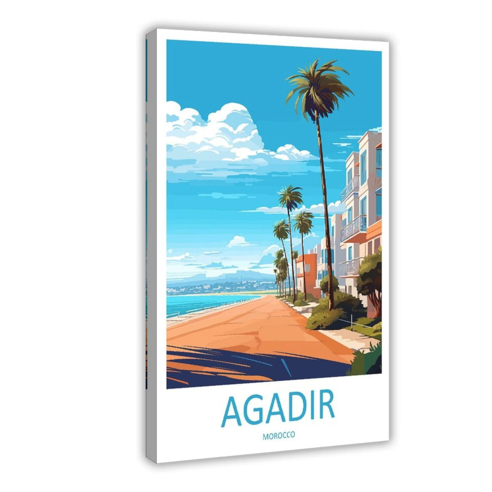 CFIOZYOS Agadir Travel Print Agadir Décor Agadir Morocco Gift Morocco ...
