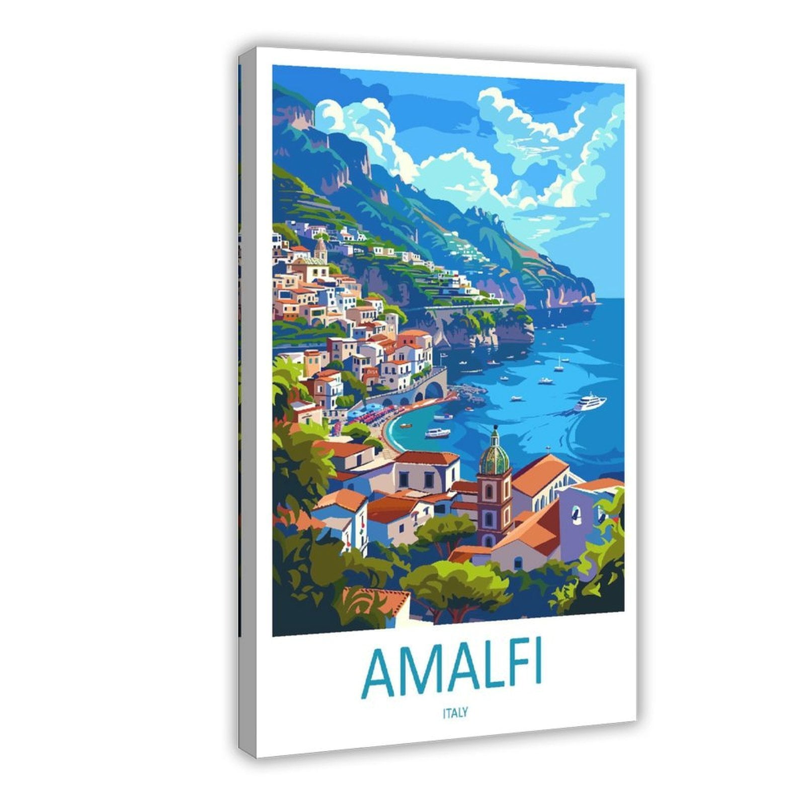 CFIOZYOS Amalfi Travel Print Amalfi Décor Amalfi Italy Gift Amalfi Print Amalfi Travel Gift Art ...