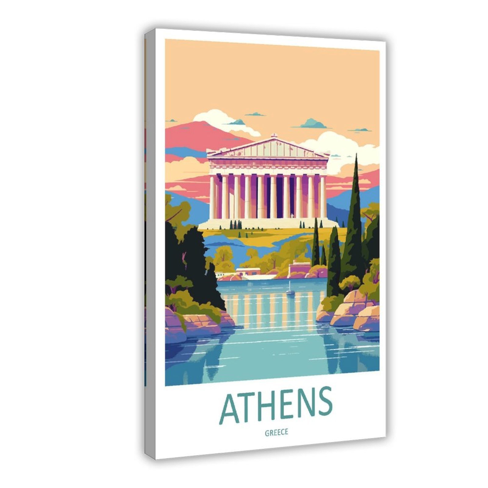 CFIOZYOS Athens Travel Print Athens Greece Decoration Athens Print ...