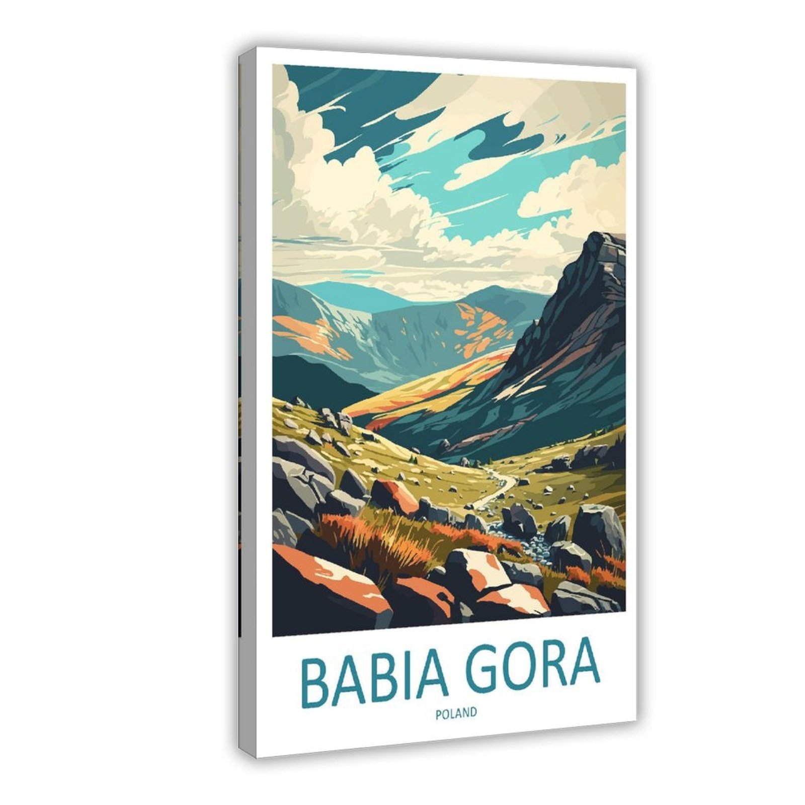CFIOZYOS Babia Gora Travel Print Babia Gora Décor Babia Gora Poland ...