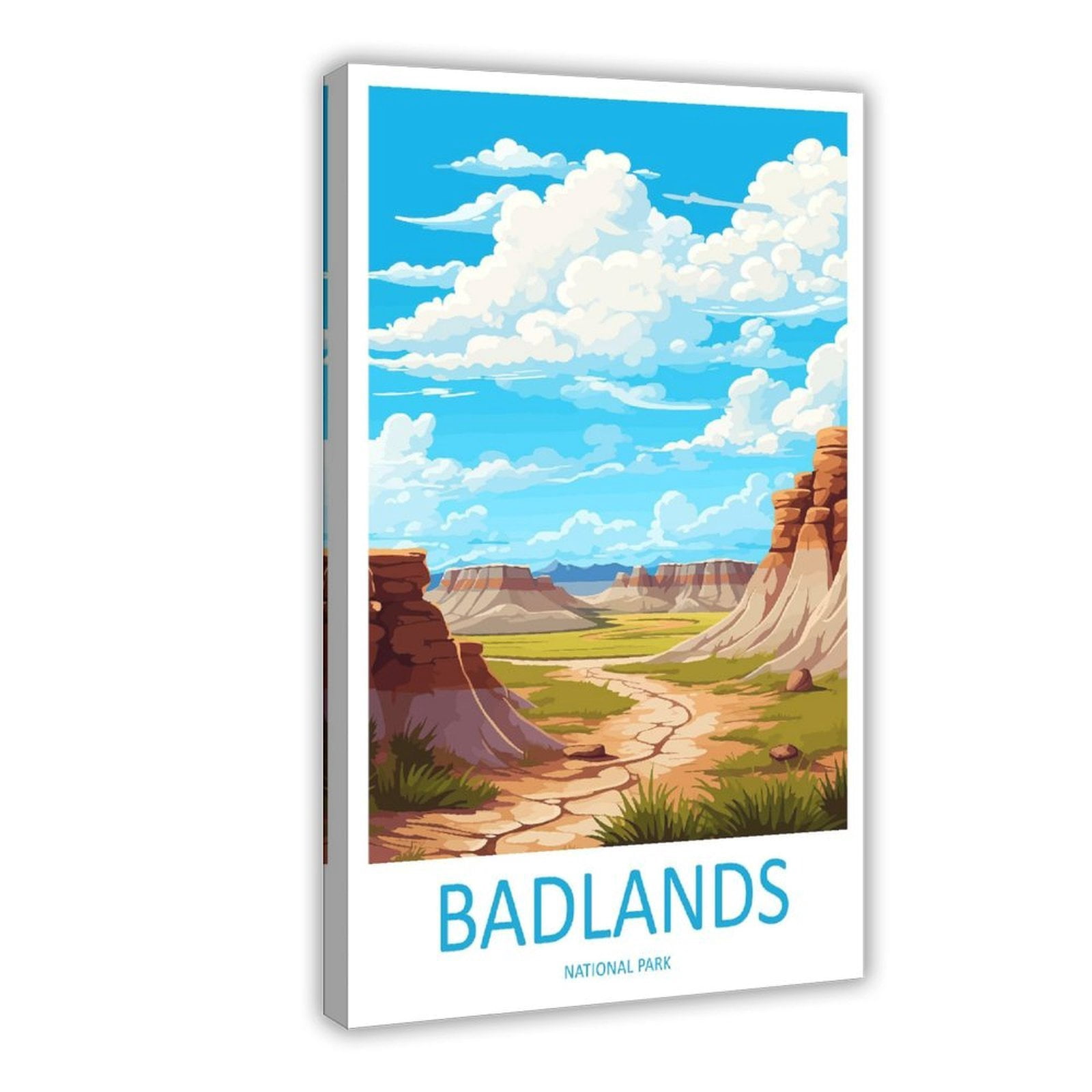CFIOZYOS Badlands National Park Travel Print Badlands National Park ...