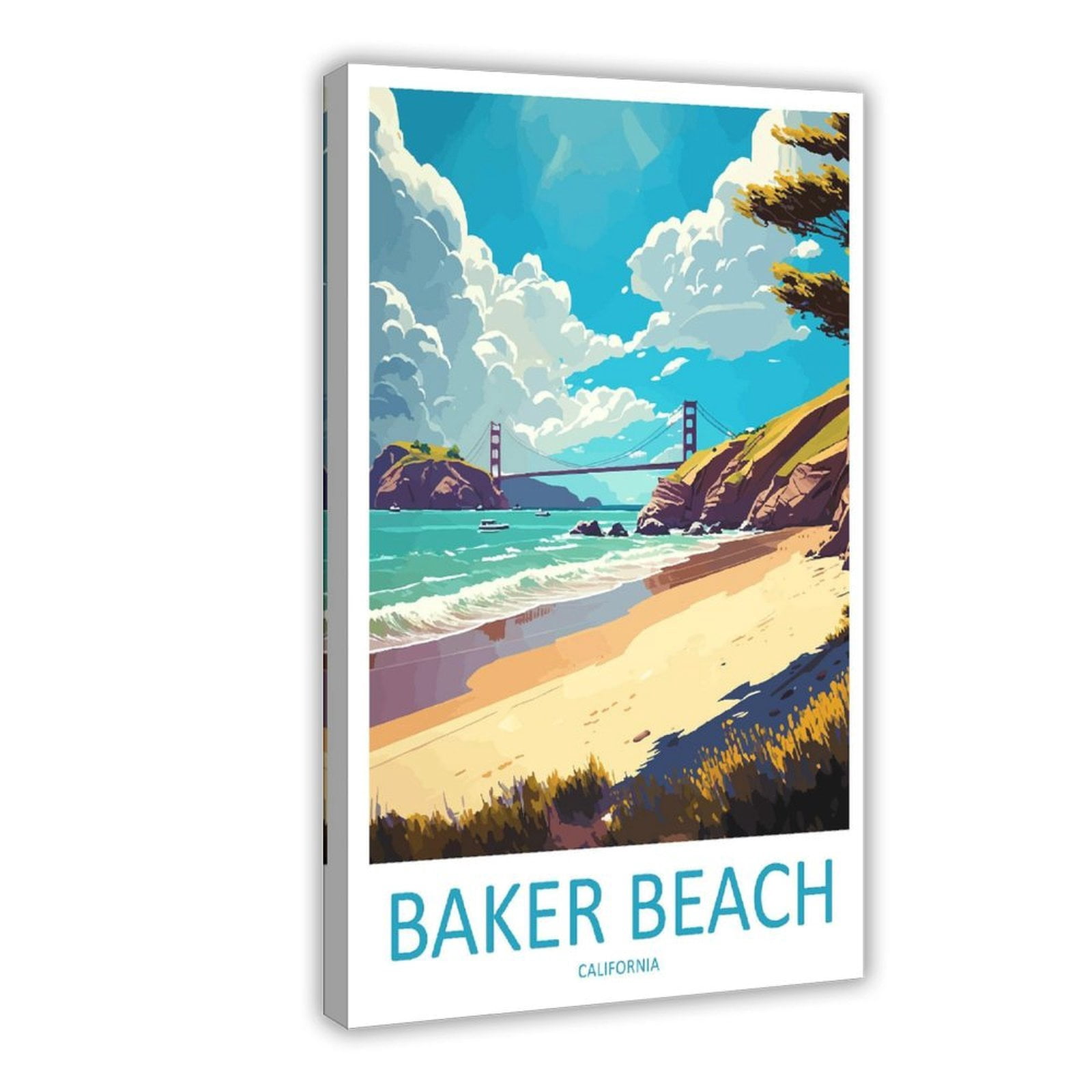 CFIOZYOS Baker Beach Travel Print Baker Beach Décor Baker Beach ...