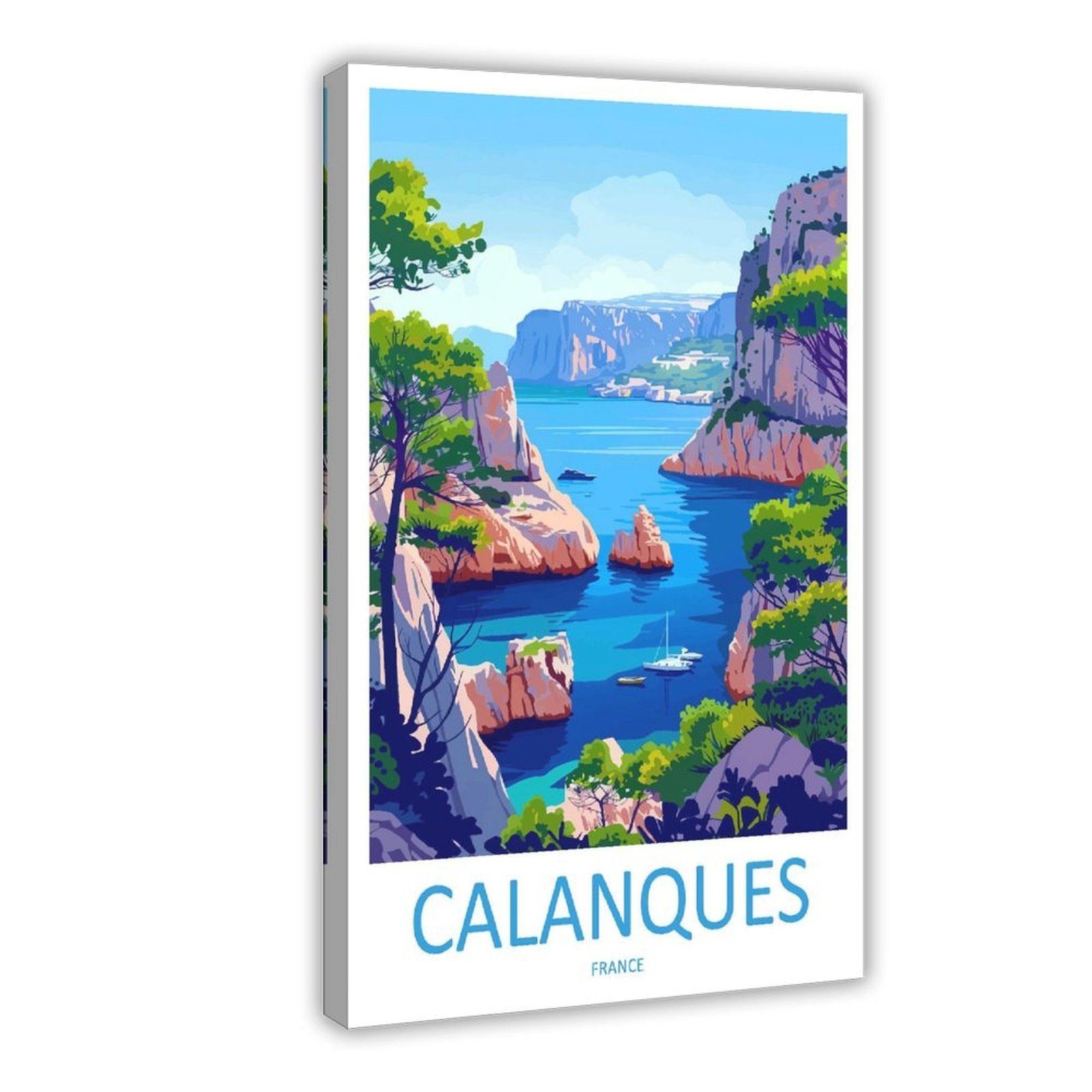 CFIOZYOS Calanques Travel Print Calanques France Decoration Calanques ...