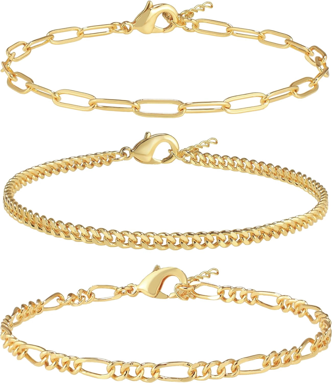 CFIOZYOS Dainty Bracelets for Women Trendy, Sterling Silver Plated ...